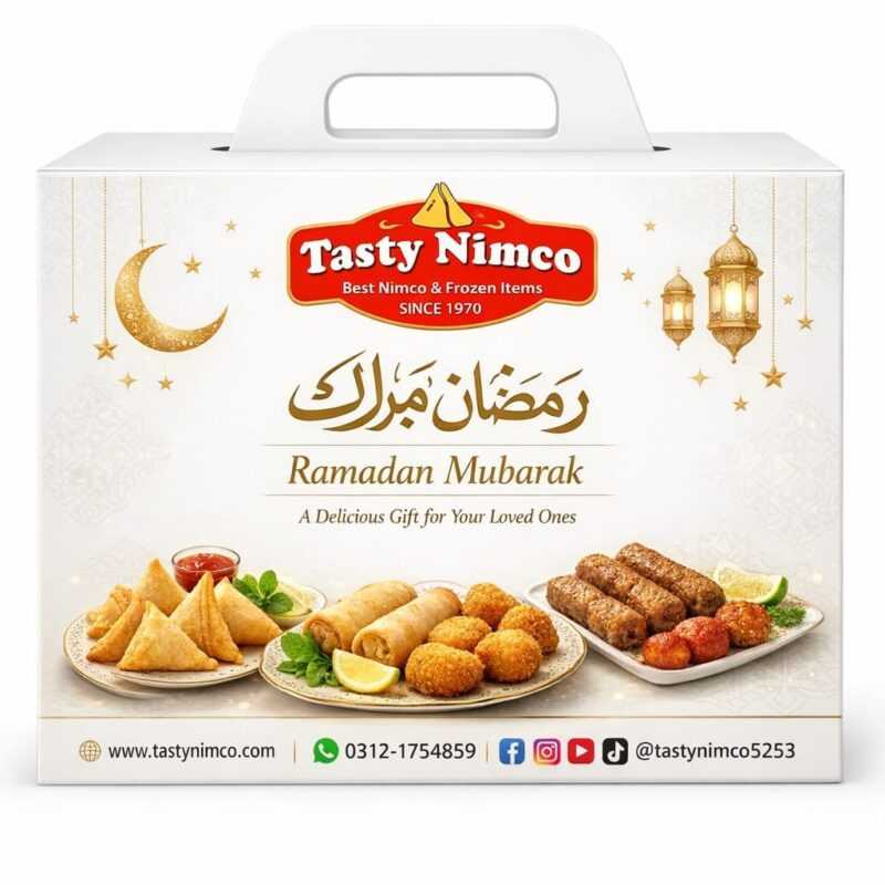 Ramadan Special Frozen Snacks Gift Box – 60 Pcs - Tasty Nimco